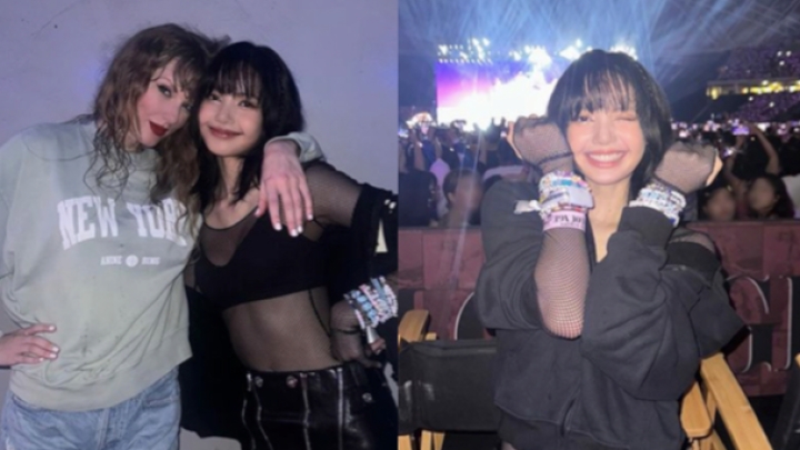 Taylor Swift e Lisa, do Blackpink, posam juntas nos bastidores da "The ...